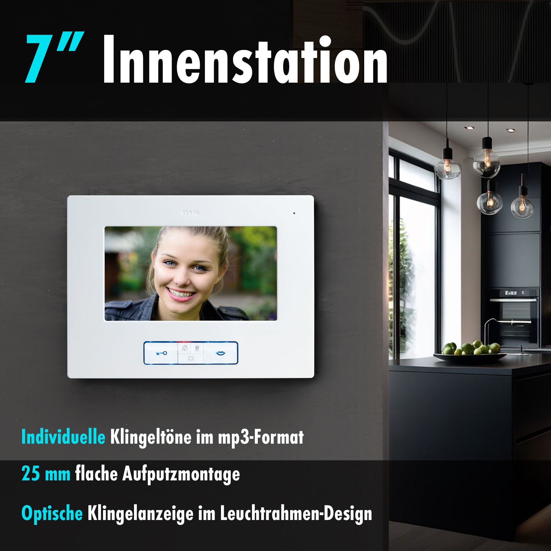 VISTUS Video ALU Komplettset für 1-Familienhaus-Set - VD-ALU-6710-S